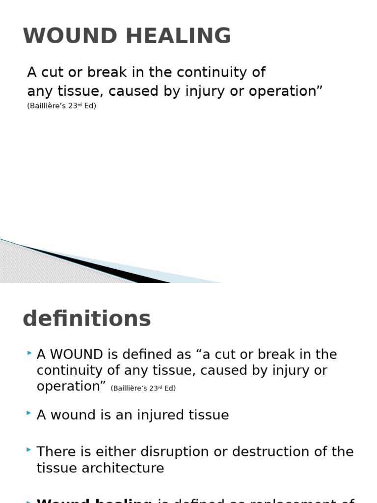 Wound Healing Pdf