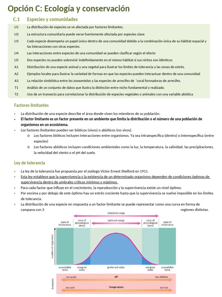 Opcion C Ecología y Conservación | PDF