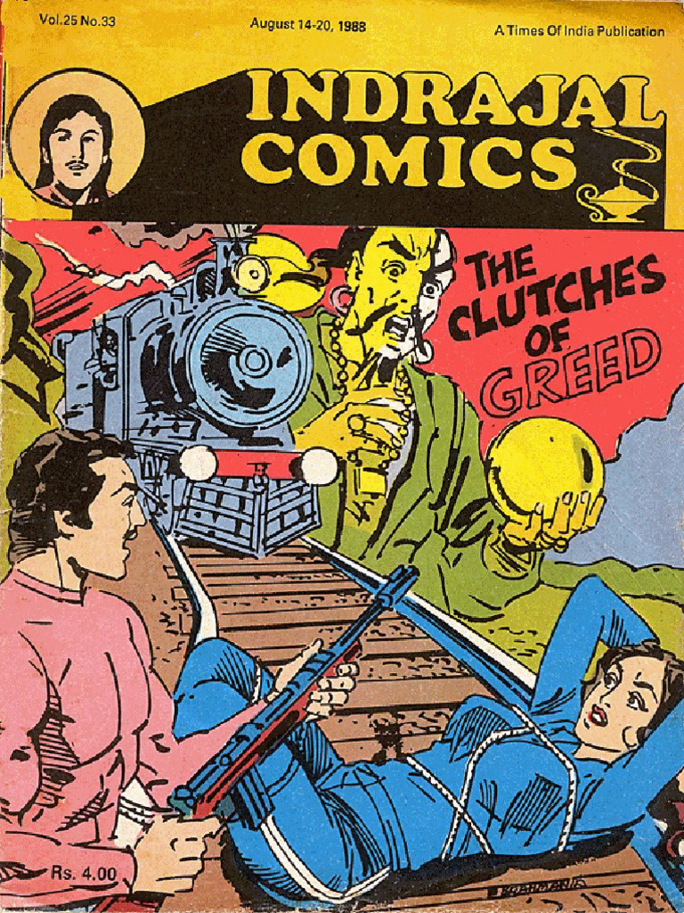 Indrajal Comics #737 v25n33 1988 Bahadur The Clutches of Greed c2c | PDF