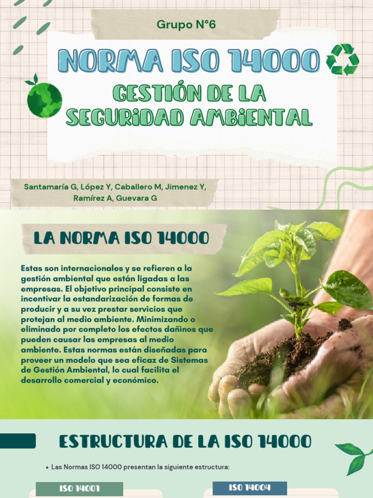 Grupo #6 Norma ISO 14000 | PDF