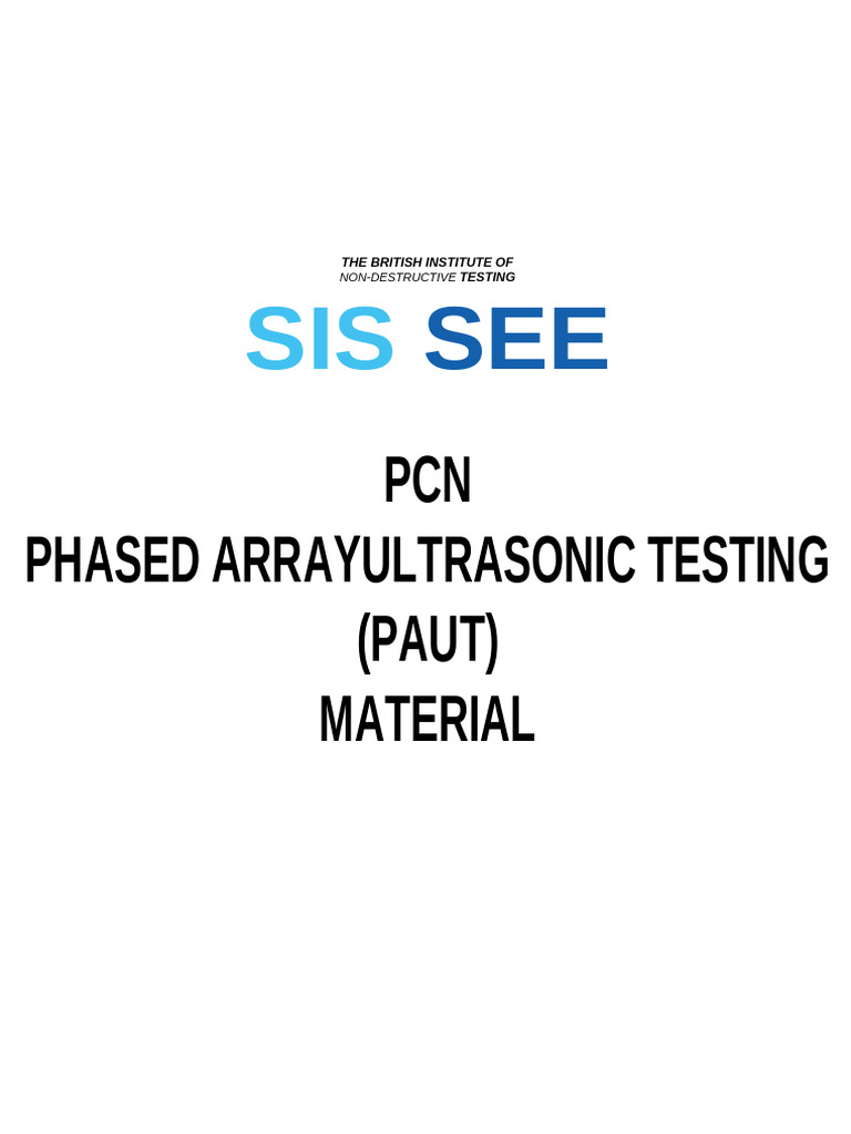 PCN Phased ArrayUltrasonic Testing | PDF