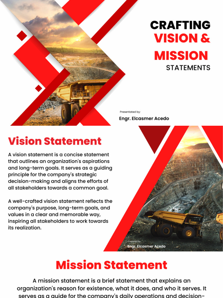 Crafting Vision and Mission Statement | PDF