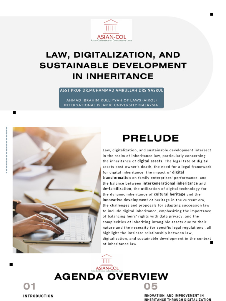 DR. AMRULLAH - PRESENTATION - Law, Digitalization, and Sustainable ...