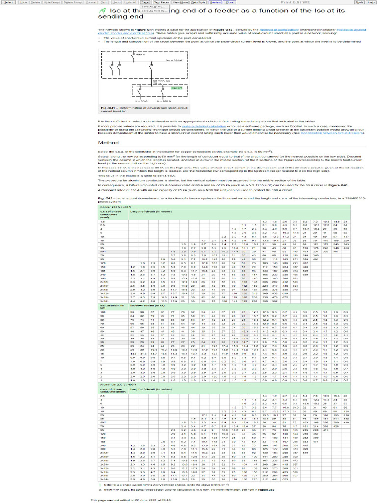 Isc at the receiving end of a feeder as a function of the Isc _ - www ...
