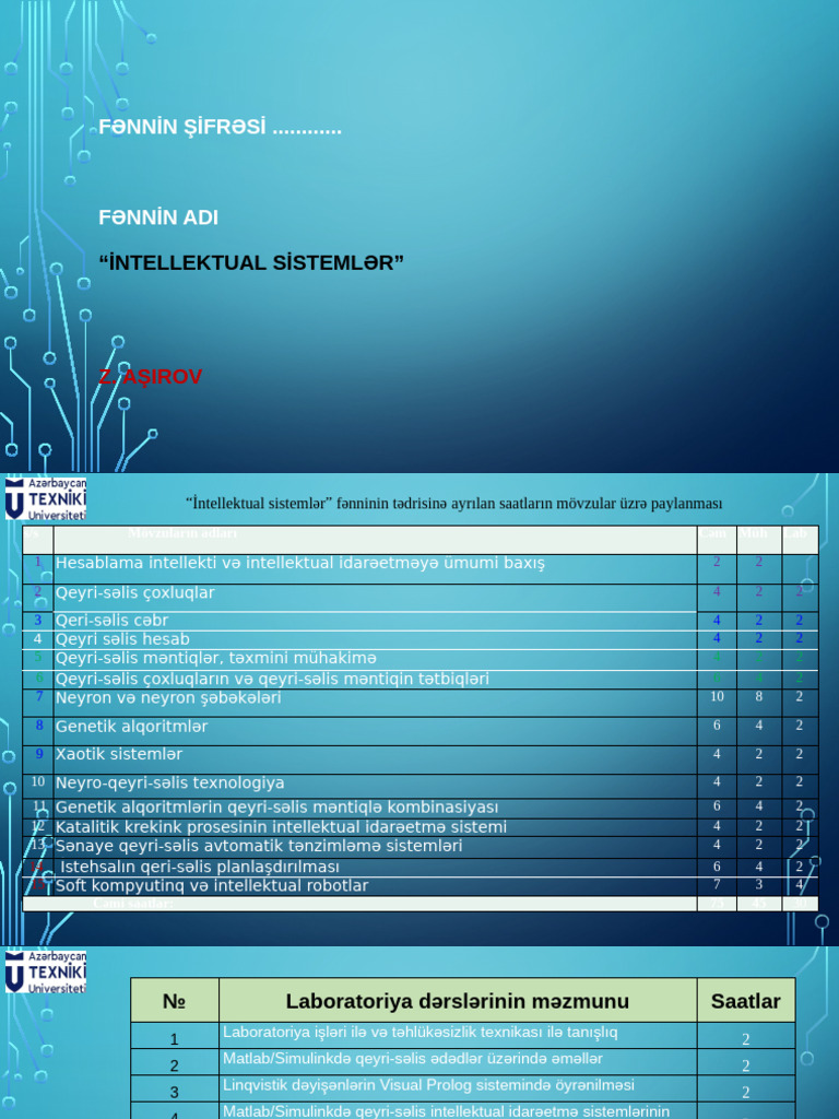 TƏQDİMAT-İntellektual Sistemlər - 1 | PDF