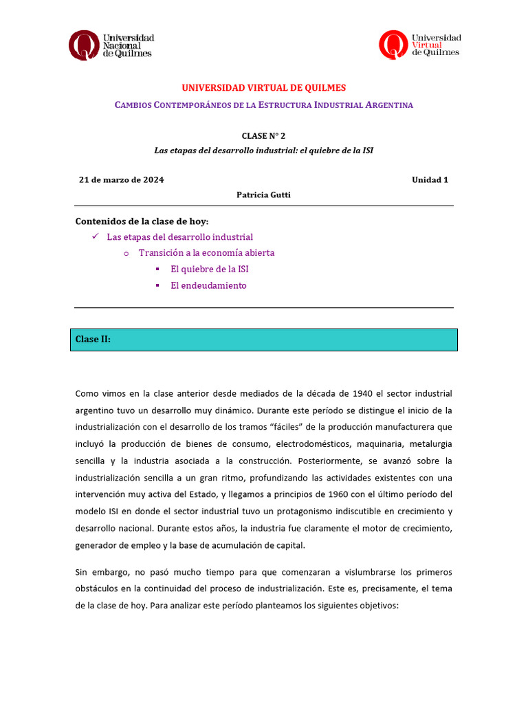 Clase II - 2024 - Gutti | PDF