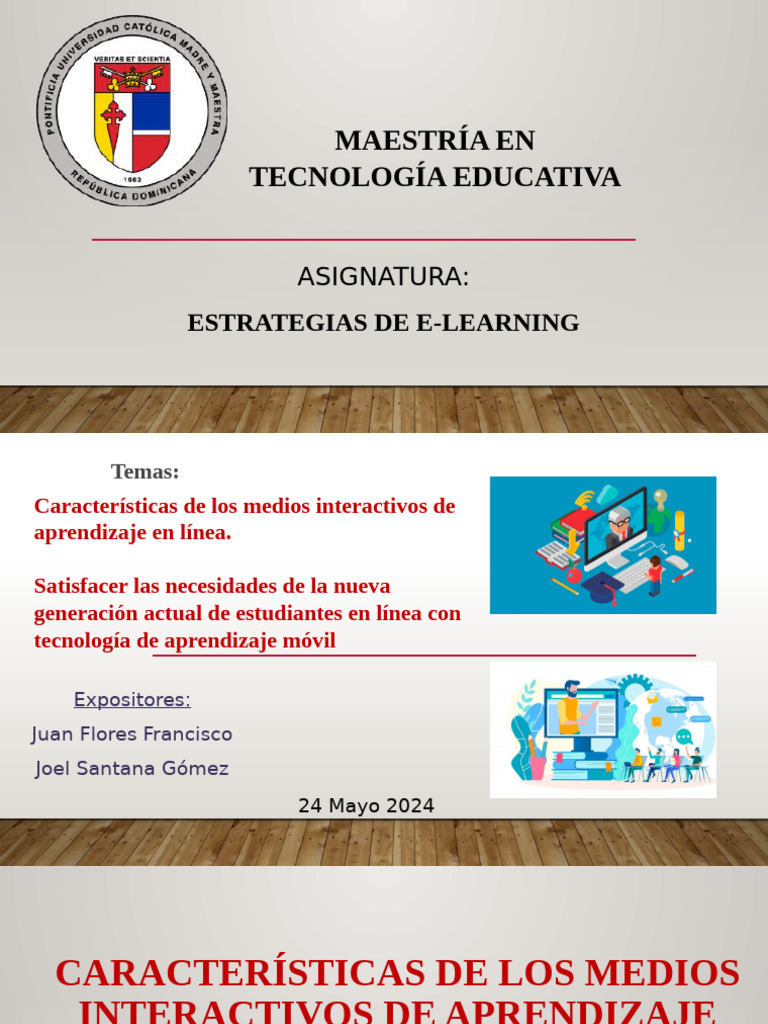 Características de Los Medios Interactivos de Aprendizaje | PDF ...