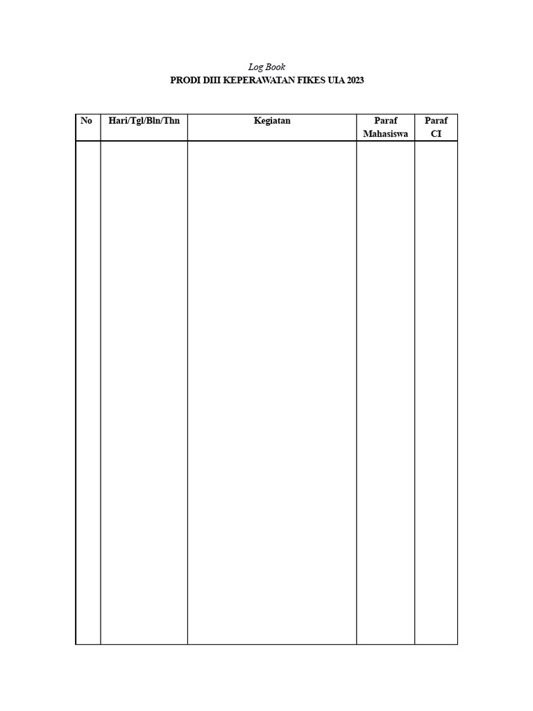Log Book | PDF