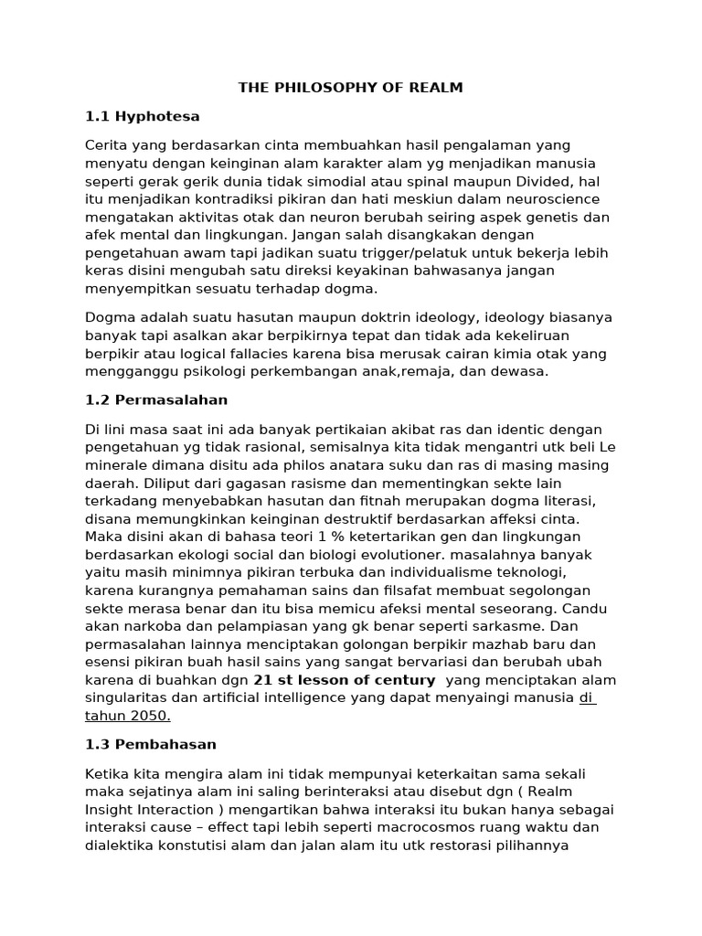 Cinta, Alam, Dan Filsafat Alam | PDF