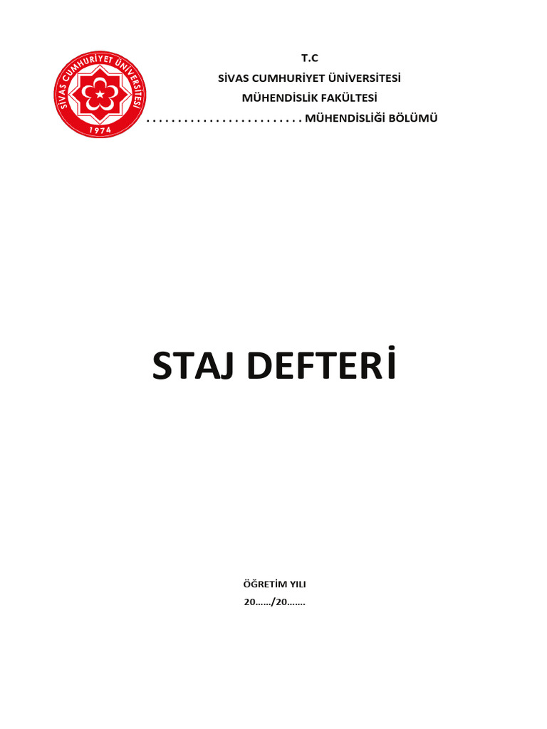 Staj Defteri B | PDF