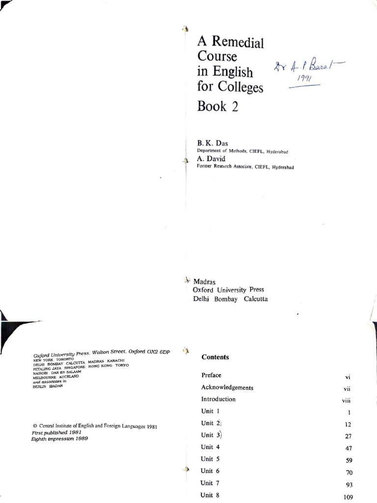 A Remedial Course in English Book 2 - Compressed | PDF
