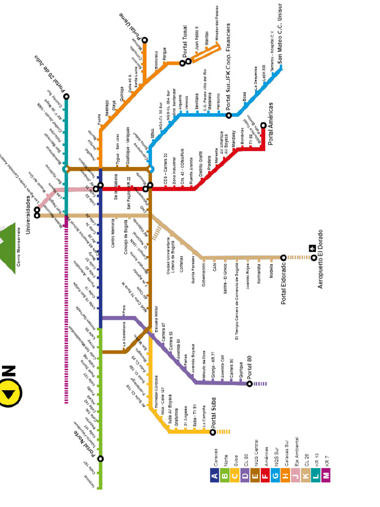 Mapa Del Transmilenio | PDF