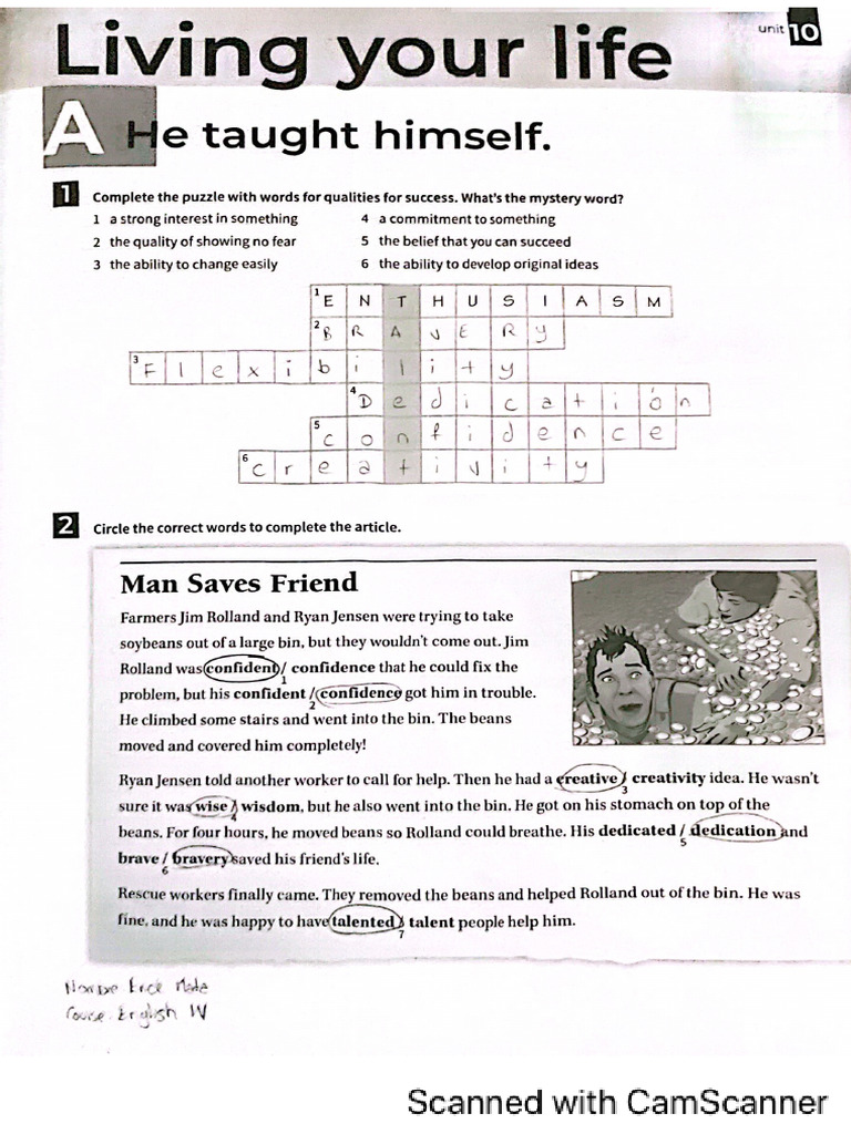 Workbook Unit 10 | PDF