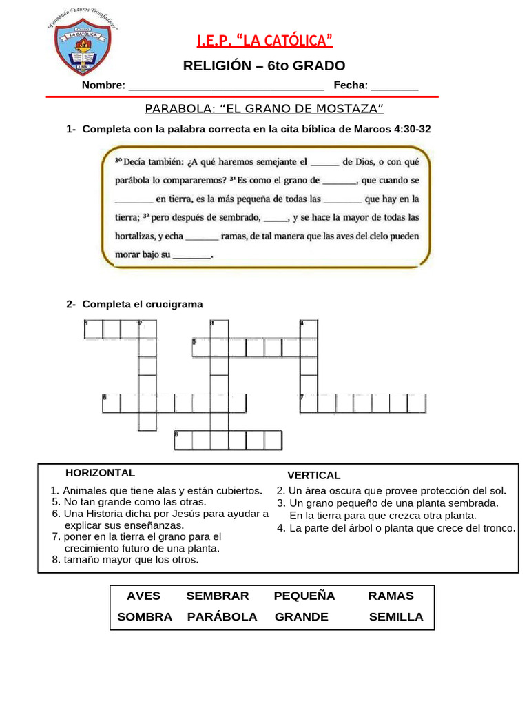 Ficha Julio Religion | PDF