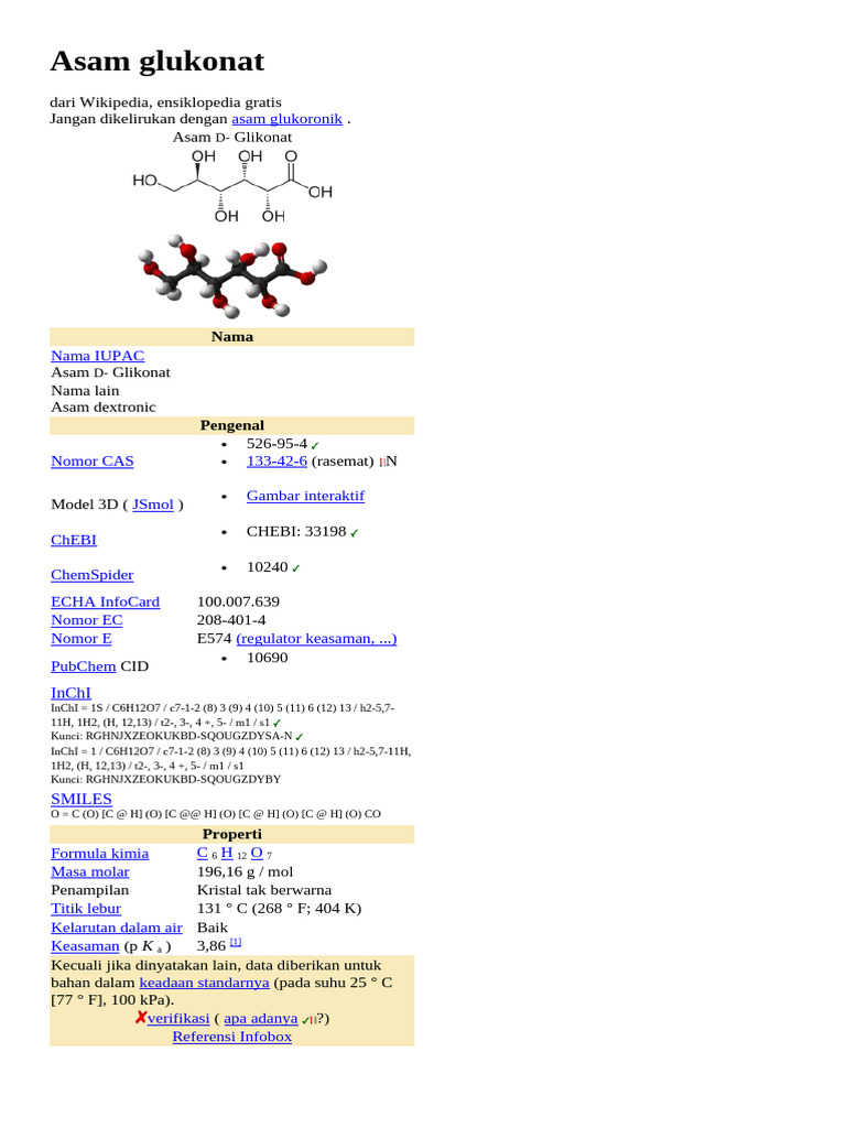 Asam Glukonat | PDF