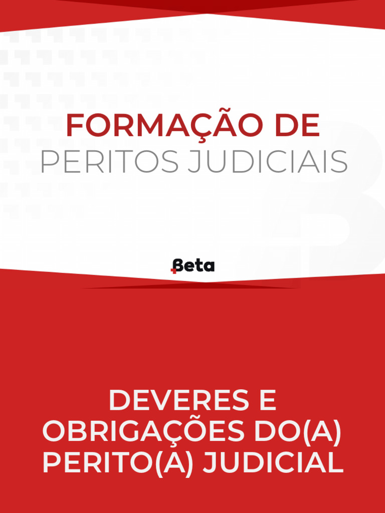 Formação De: Peritos Judiciais | PDF