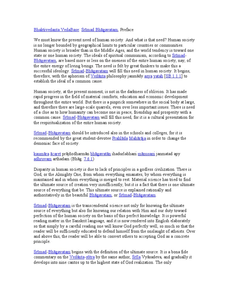 Bhaktivedanta Vedabase Pdf Krishna Hinduism