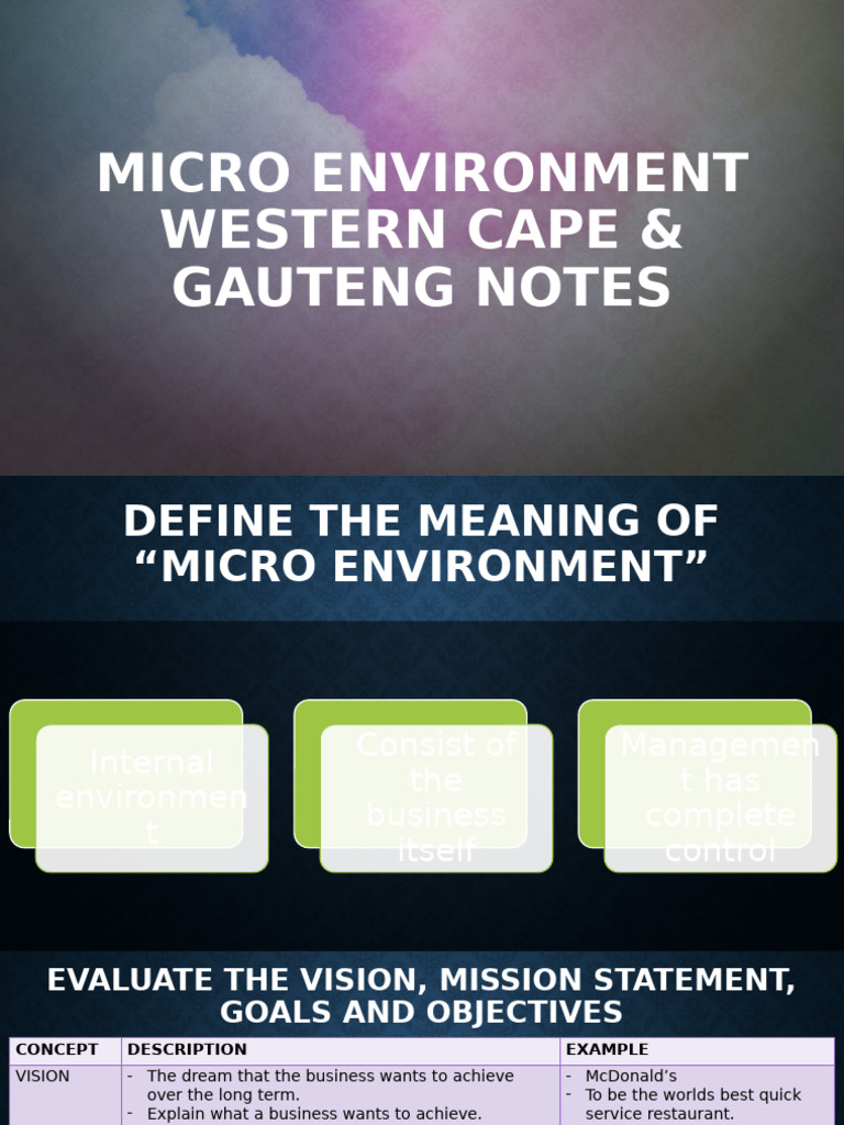 Gr.10 Micro Env + Bus Function + Quality | PDF