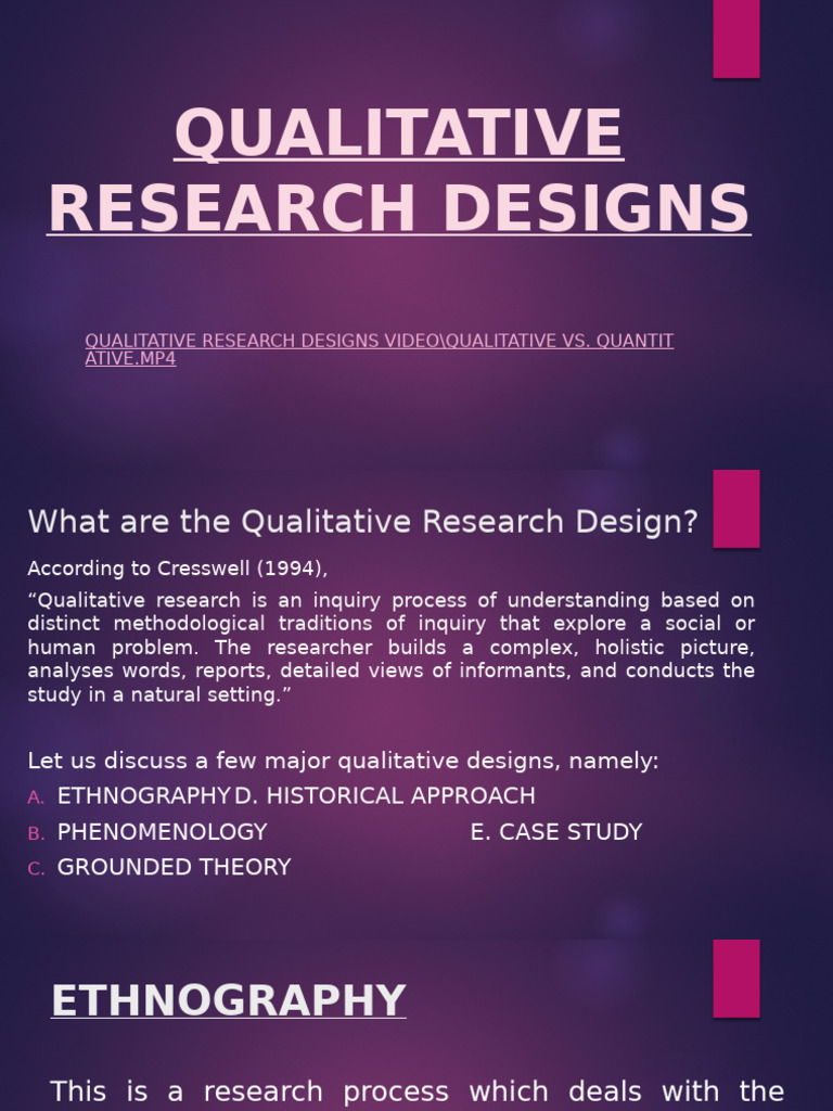 Qualitative Research Designs | PDF