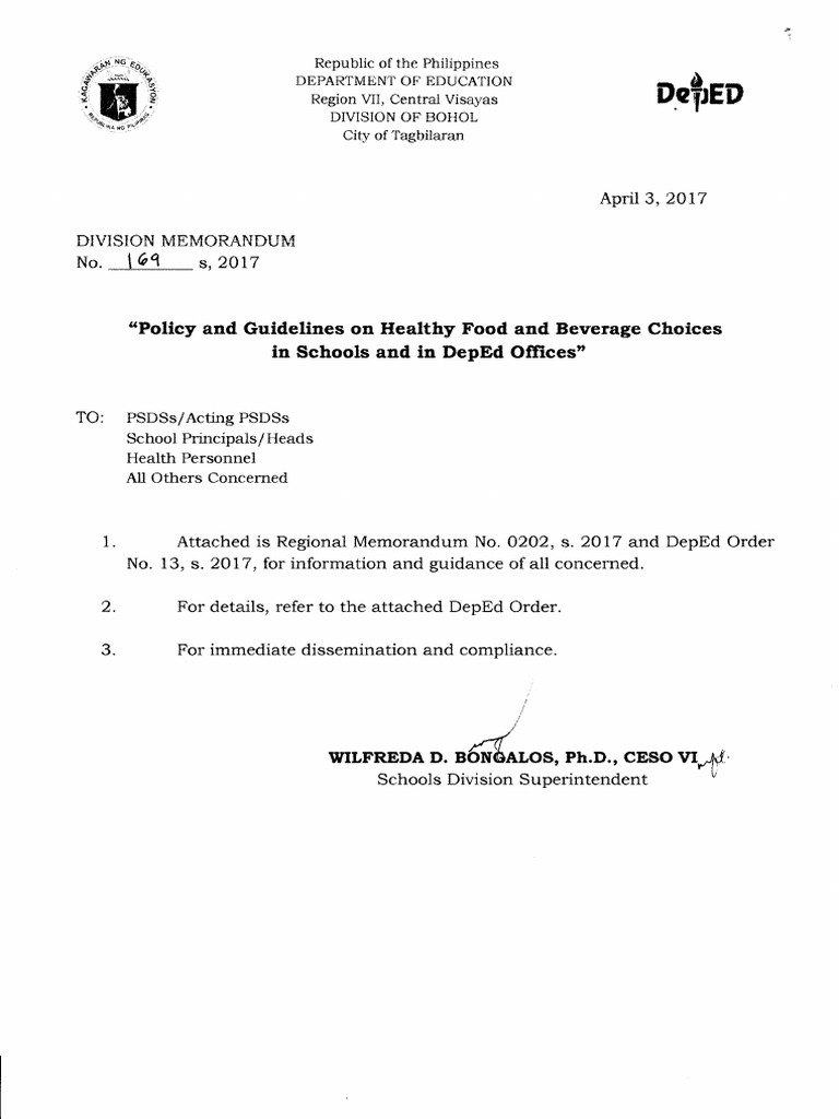 DepEd - DM No. 169 S. 2017 | PDF