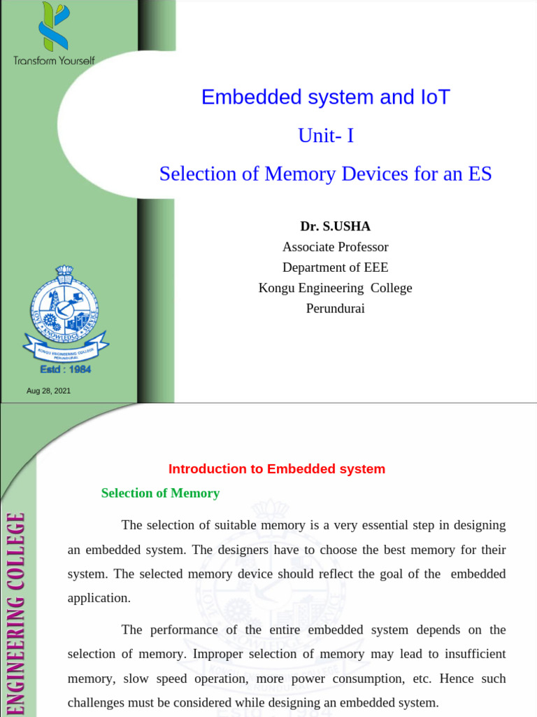 1.4 Selection of Memory Devices | PDF
