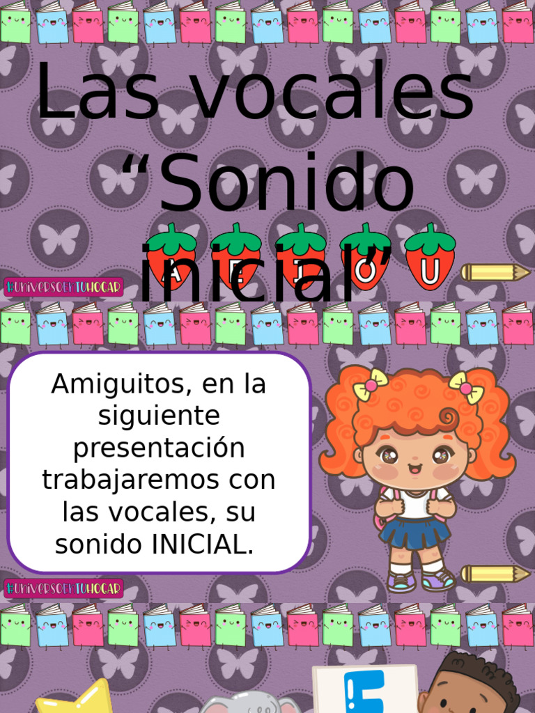 UETH - Presentación - Las Vocales - Sonido Inicial | PDF