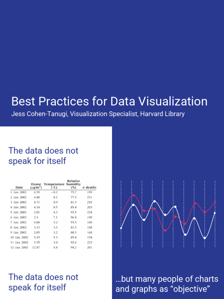 PP - Jess Cohen-Tanugi 3 - 6 - 23 Design Principles For Data Visualization | PDF