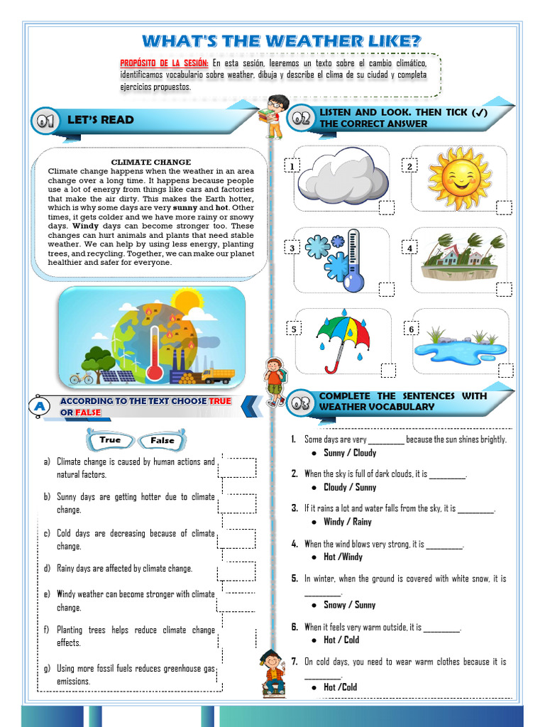 Ficha What - S The Weather Like | PDF