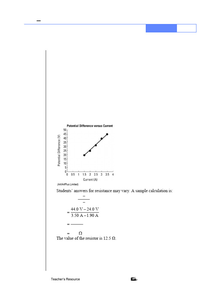 Electricity Practice Test Answers | PDF