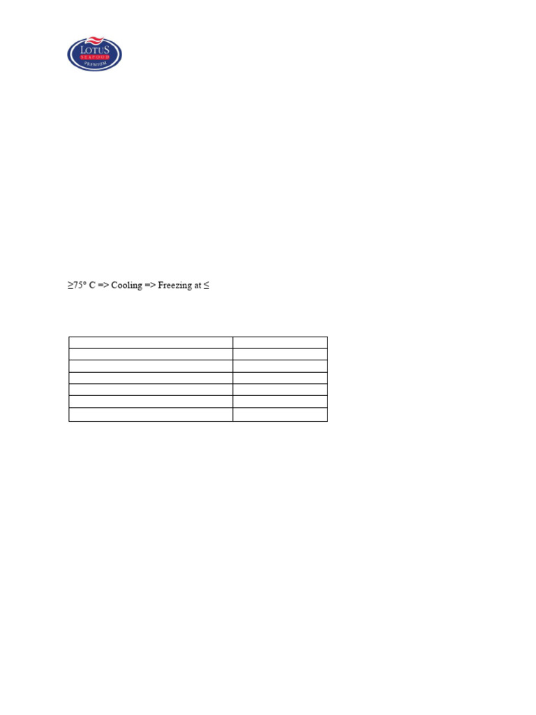 Lotus Surimi Tech Sheet | PDF
