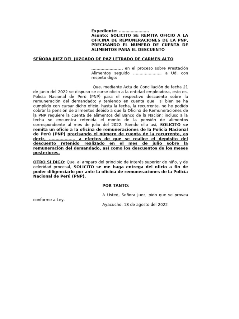 Se Remita Oficio | PDF | Derecho
