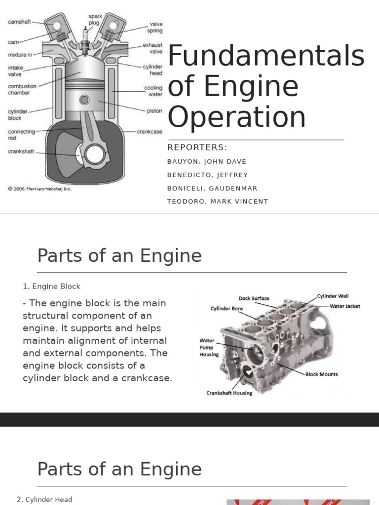 Fundamentals of Engine Operation | PDF