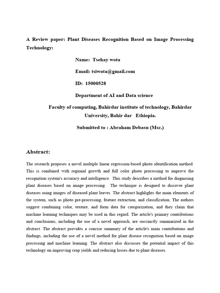 Tsehay Review 1 | PDF