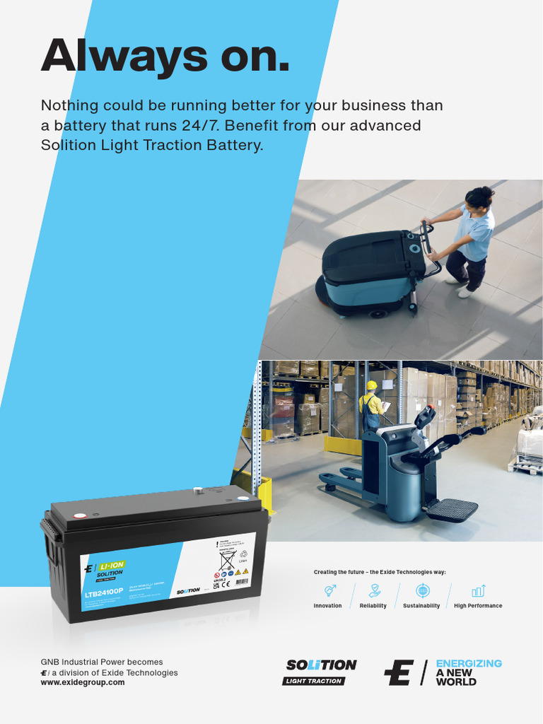 Solition Light Traction Battery Leaflet | PDF