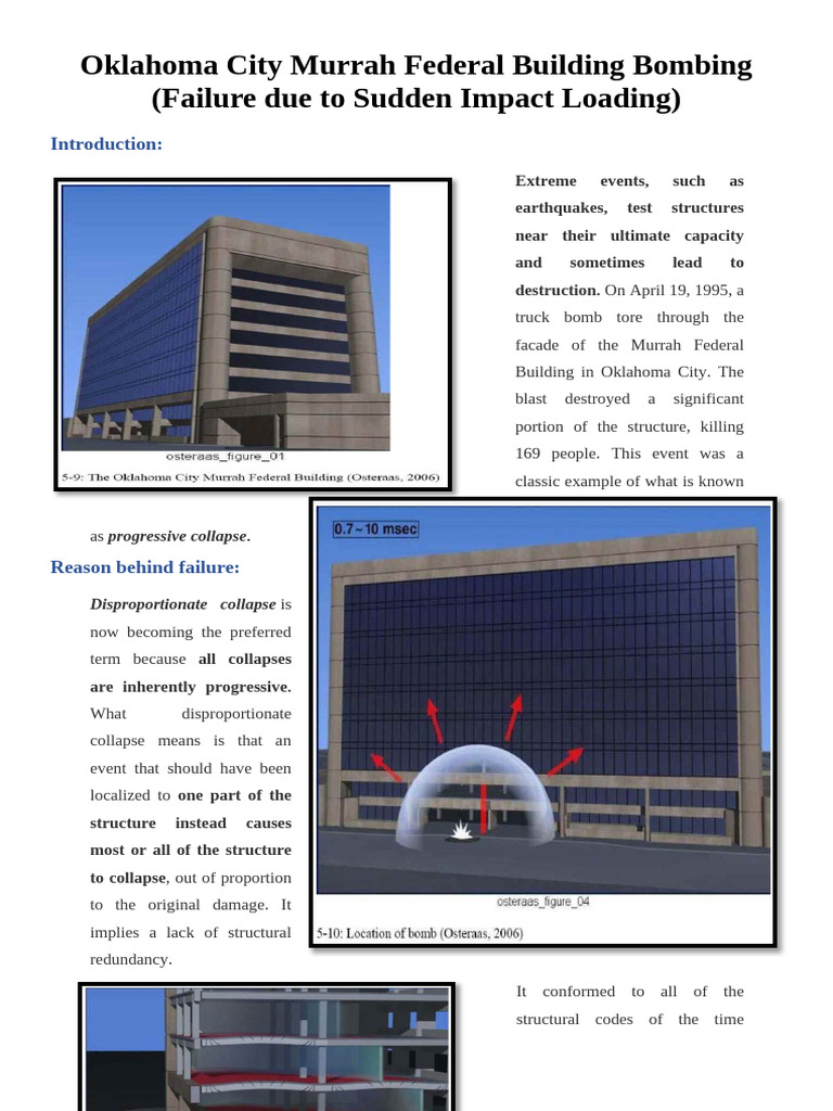 Oklahoma City Murrah Federal Building Bombing | PDF