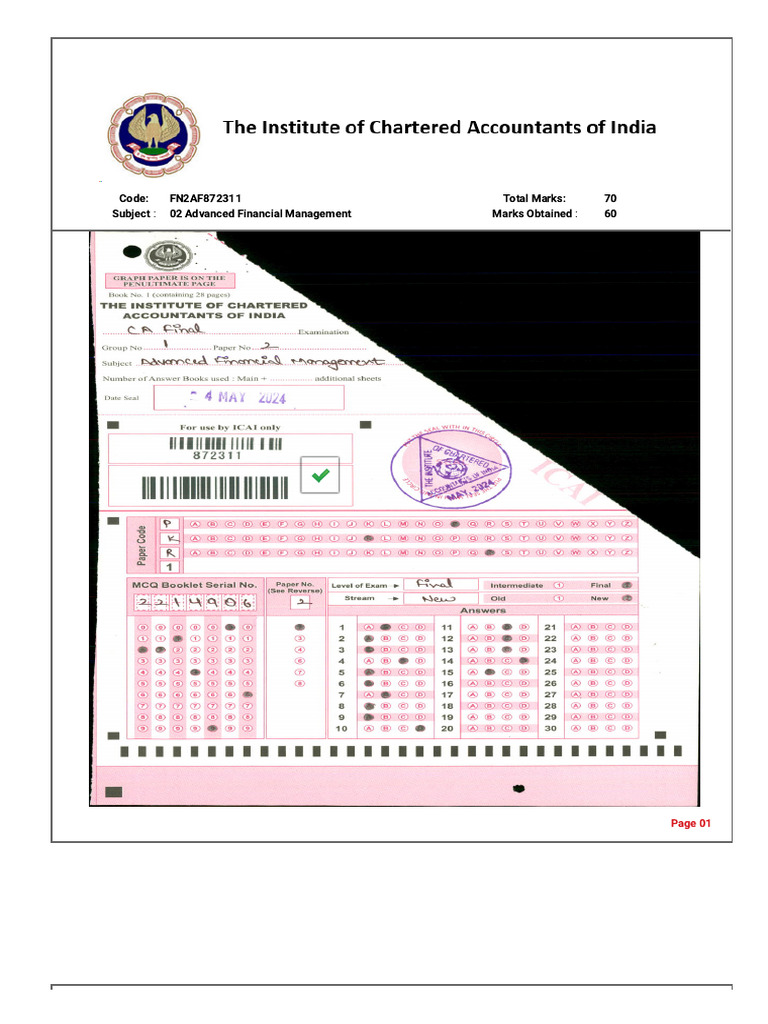 AFM 90 Marks May 2024 | PDF