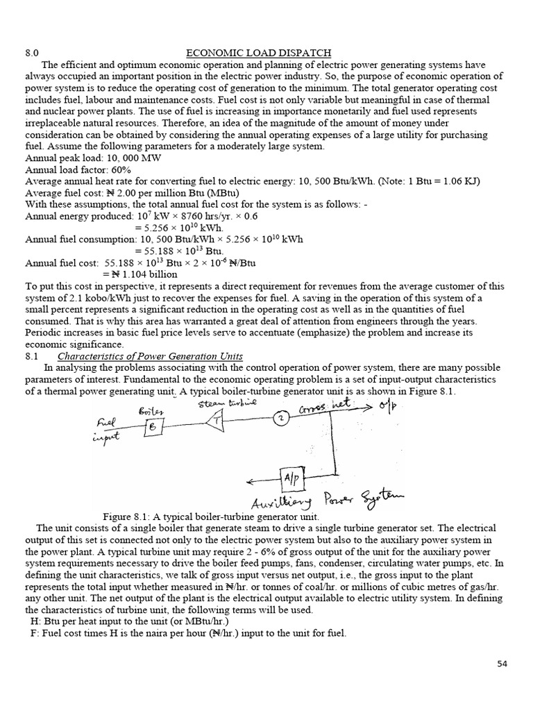 Lecture4 - Economic Load Dispatch 44 | PDF