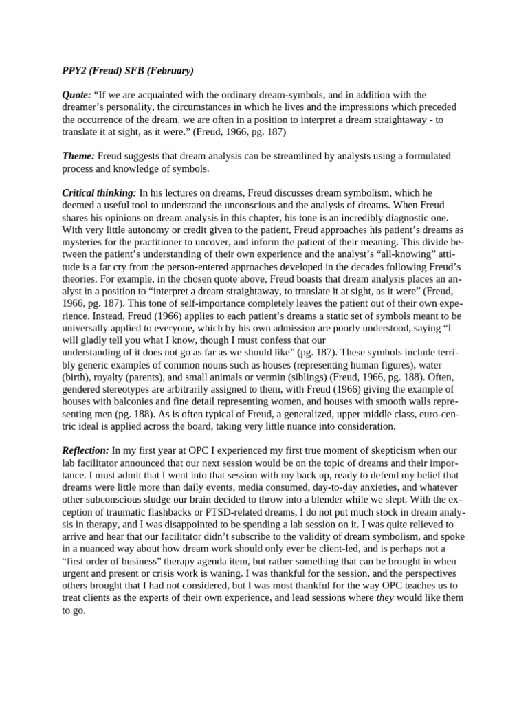 SFB Freud2 Cassidy Hicks | PDF