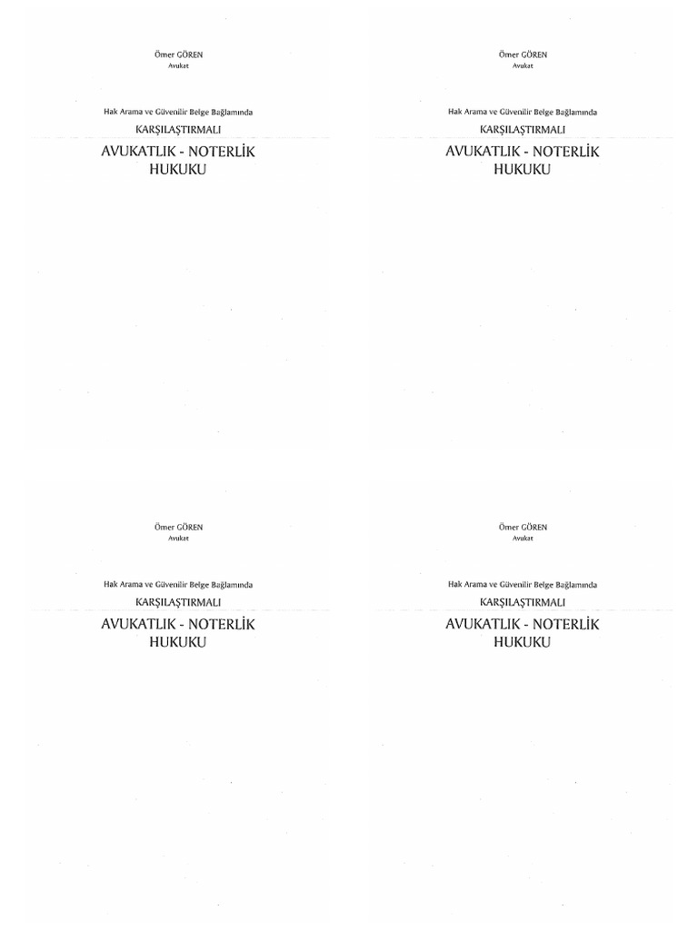 Karşilaştirmali Avukatlik Noterli̇k Hukuku Montaj | PDF