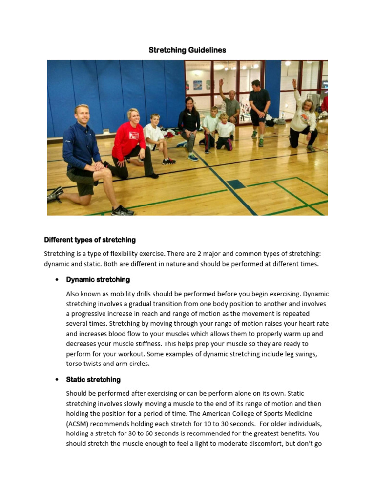 Stretching Guidelines1 | PDF