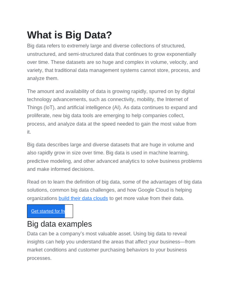 What Is Big Data | PDF