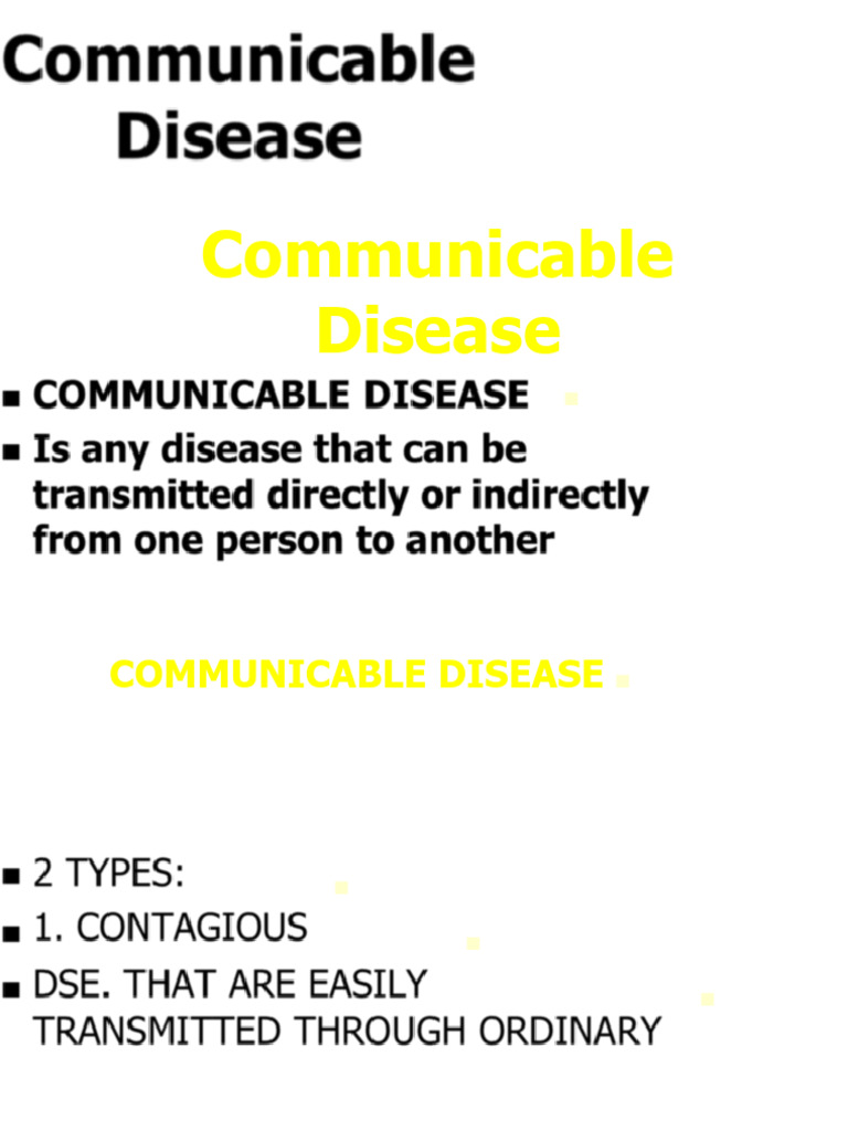 Communicable-Disease | PDF