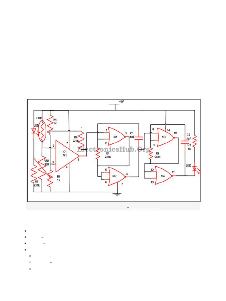 Electronic Letter Box Project Circuit | PDF