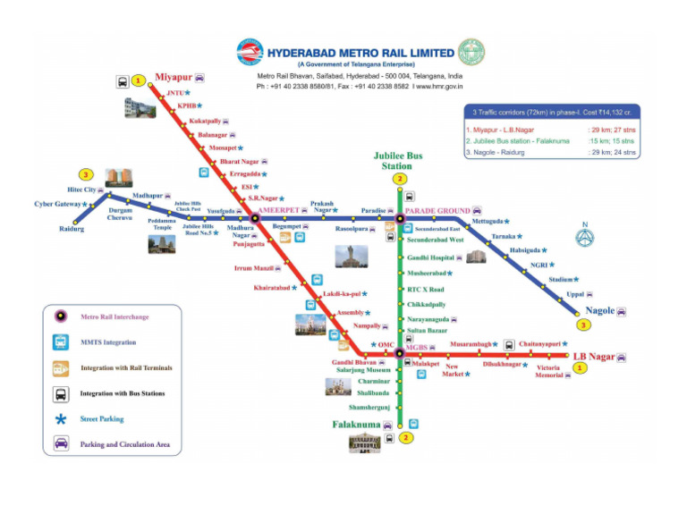 Metro Map Hyderabad | PDF