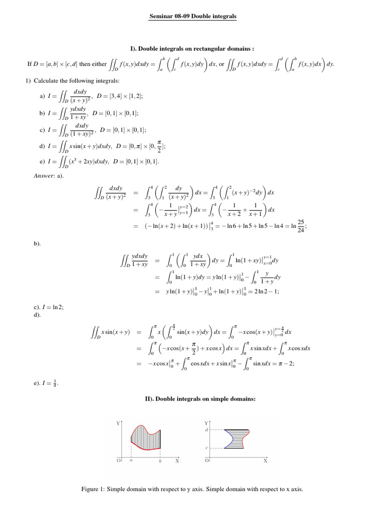 Sem 8-9 Integrale Duble | PDF