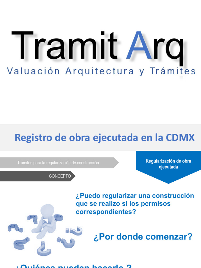 Regularizacion de obra ejecutada | PDF