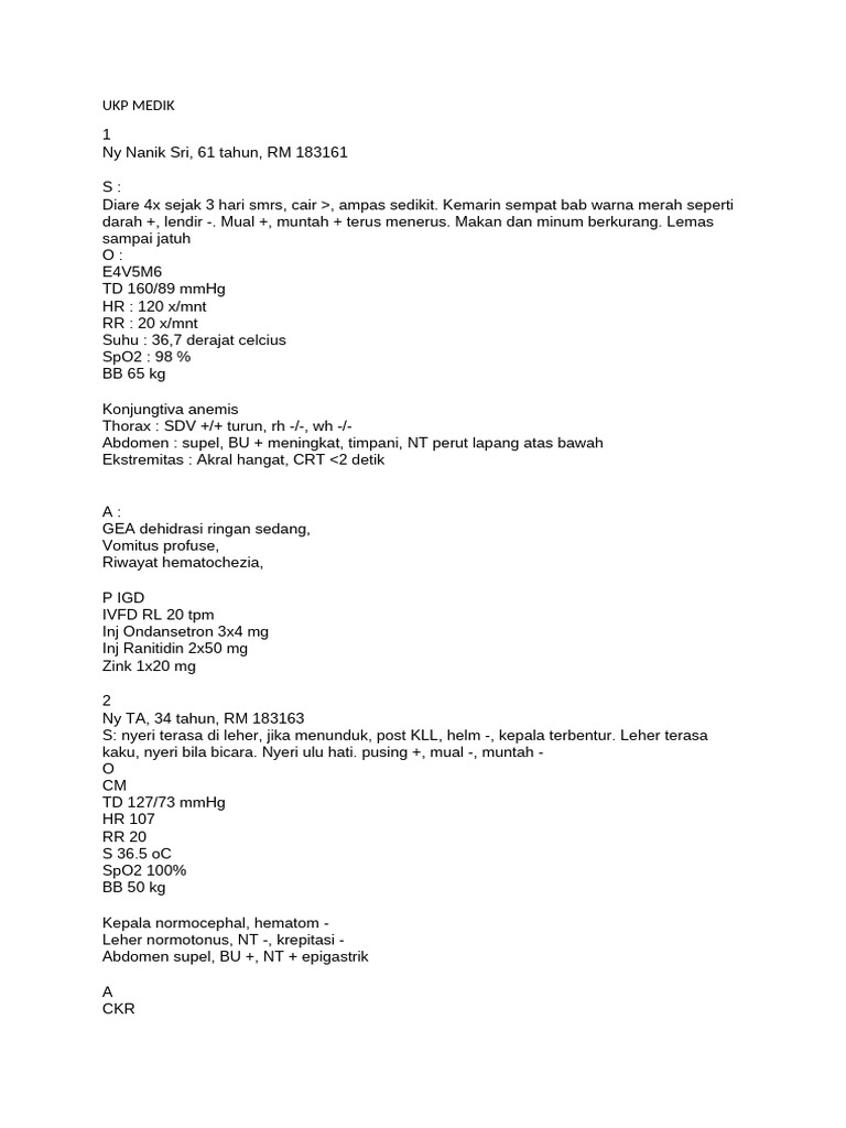 Ukp Medik | PDF