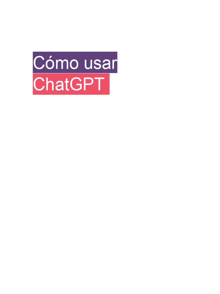 Guia para Docentes Como Usar ChatGPT Mineduc | PDF