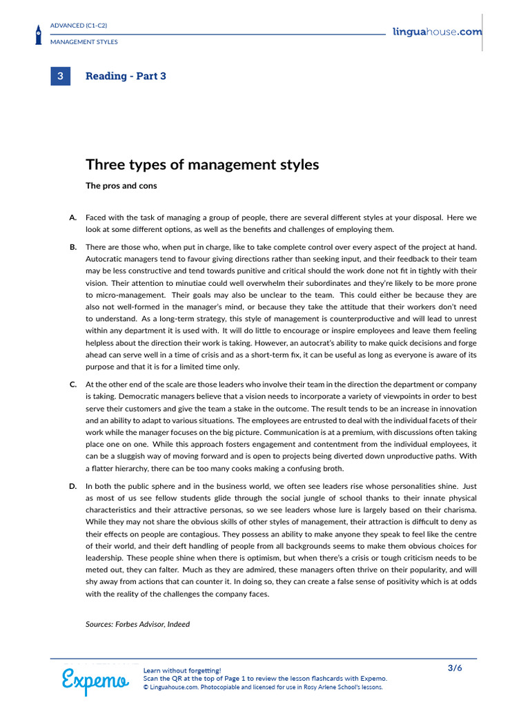 3 Types of Management | PDF