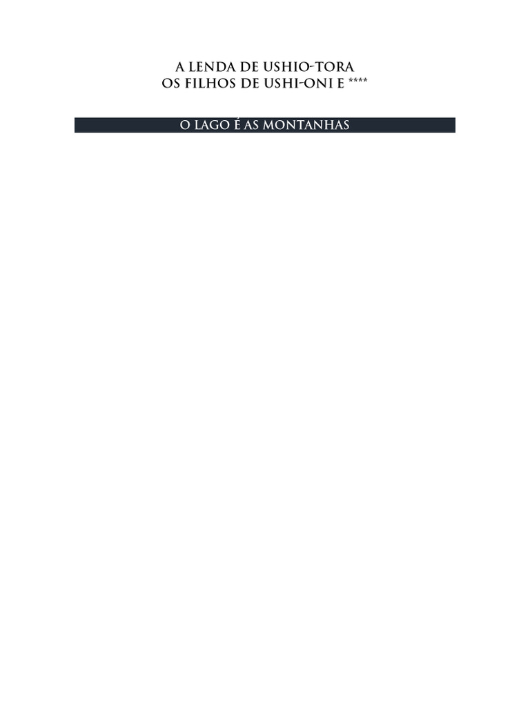 A Lenda de Ushio e Tora-1 | PDF